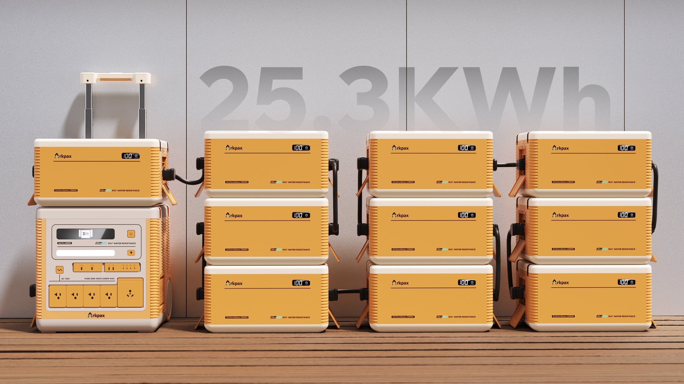 Arkpax Ark PRO: IP67 Rating Professional - Grade Solar Generator - Arkpax